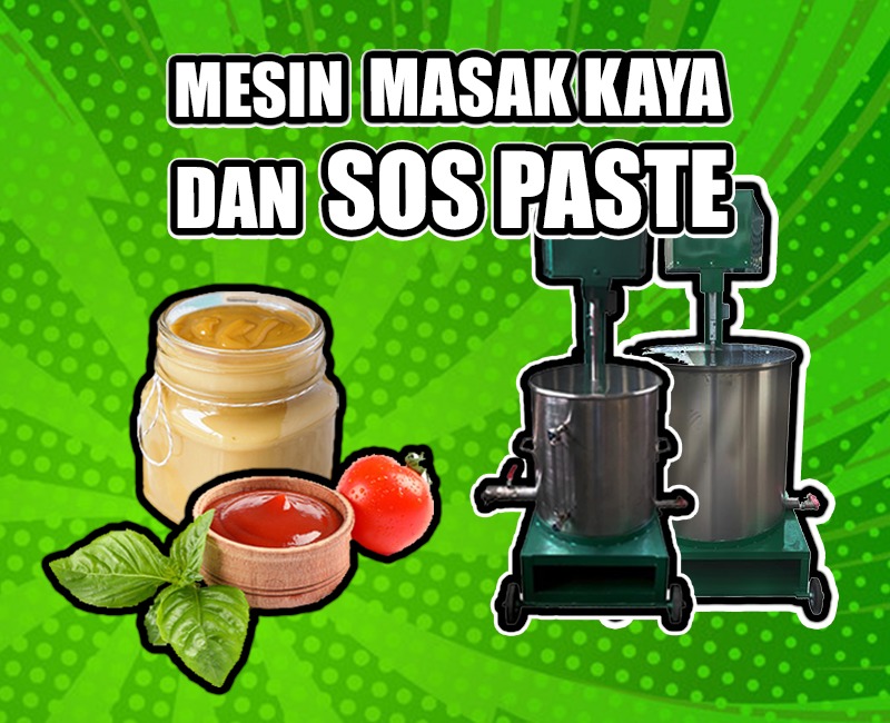 MESIN MASAK KAYA DAN SOS PASTE | KEDAI MESIN PROSES MAKANAN BUMIPUTERA